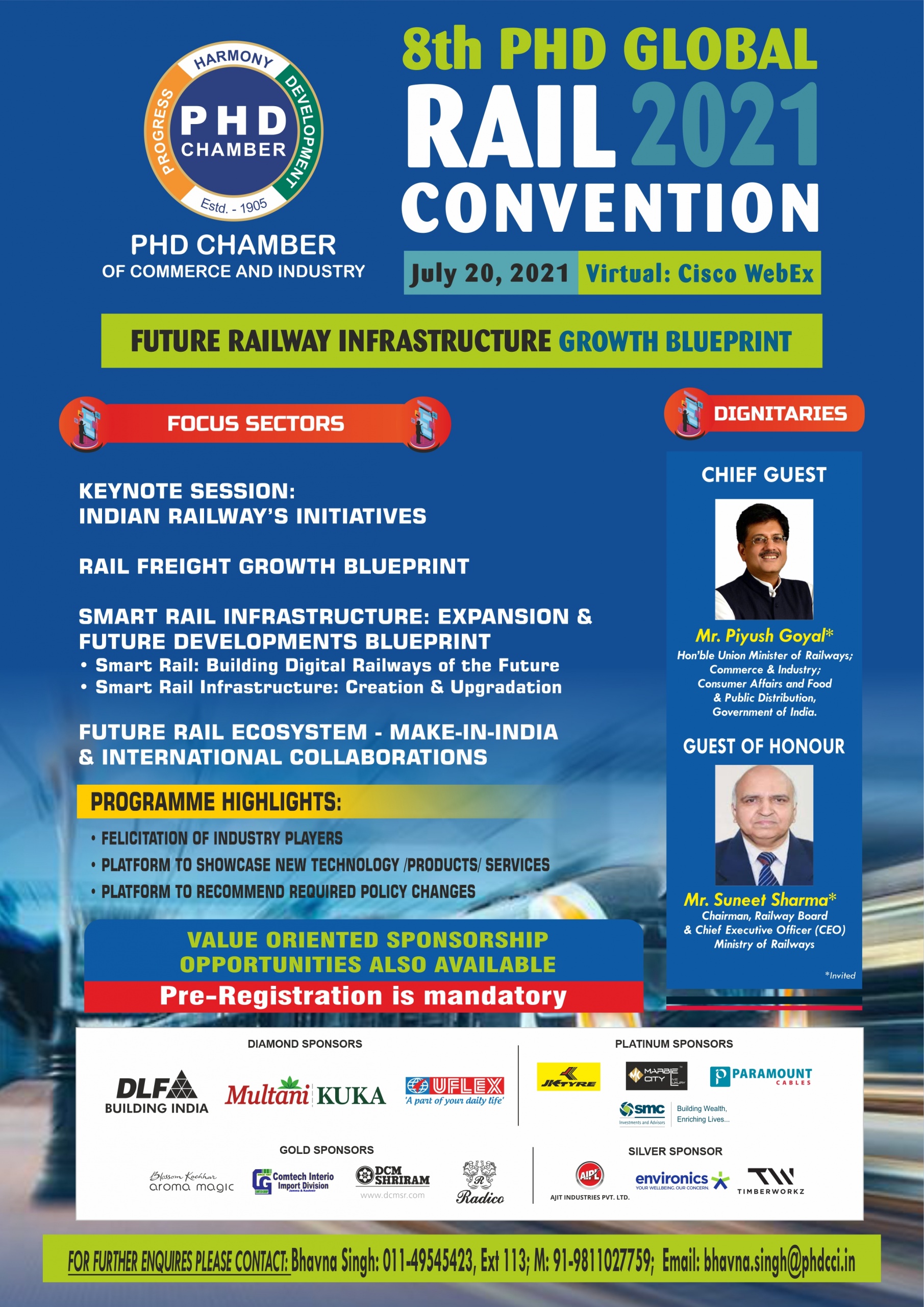 8th PHD GLOBAL RAIL CONVENTION-2021- “Future Railway Infrastructure ...