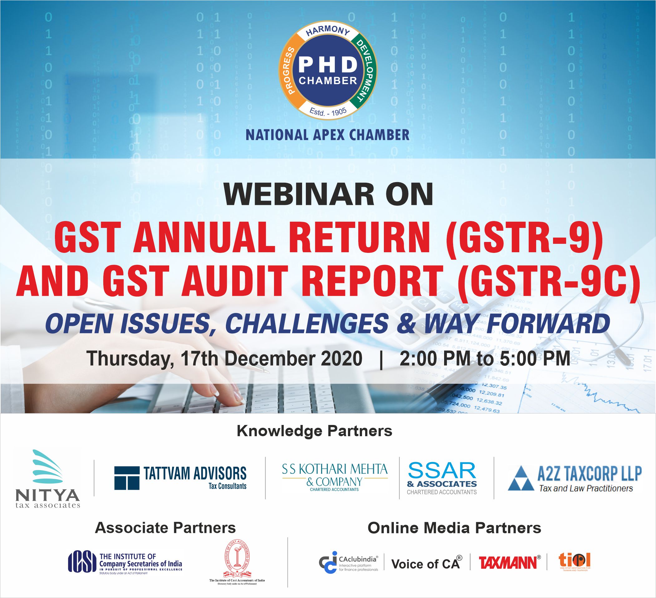 Webinar on GST Annual Return (GSTR-9) and GST Audit Report (GSTR-9C ...