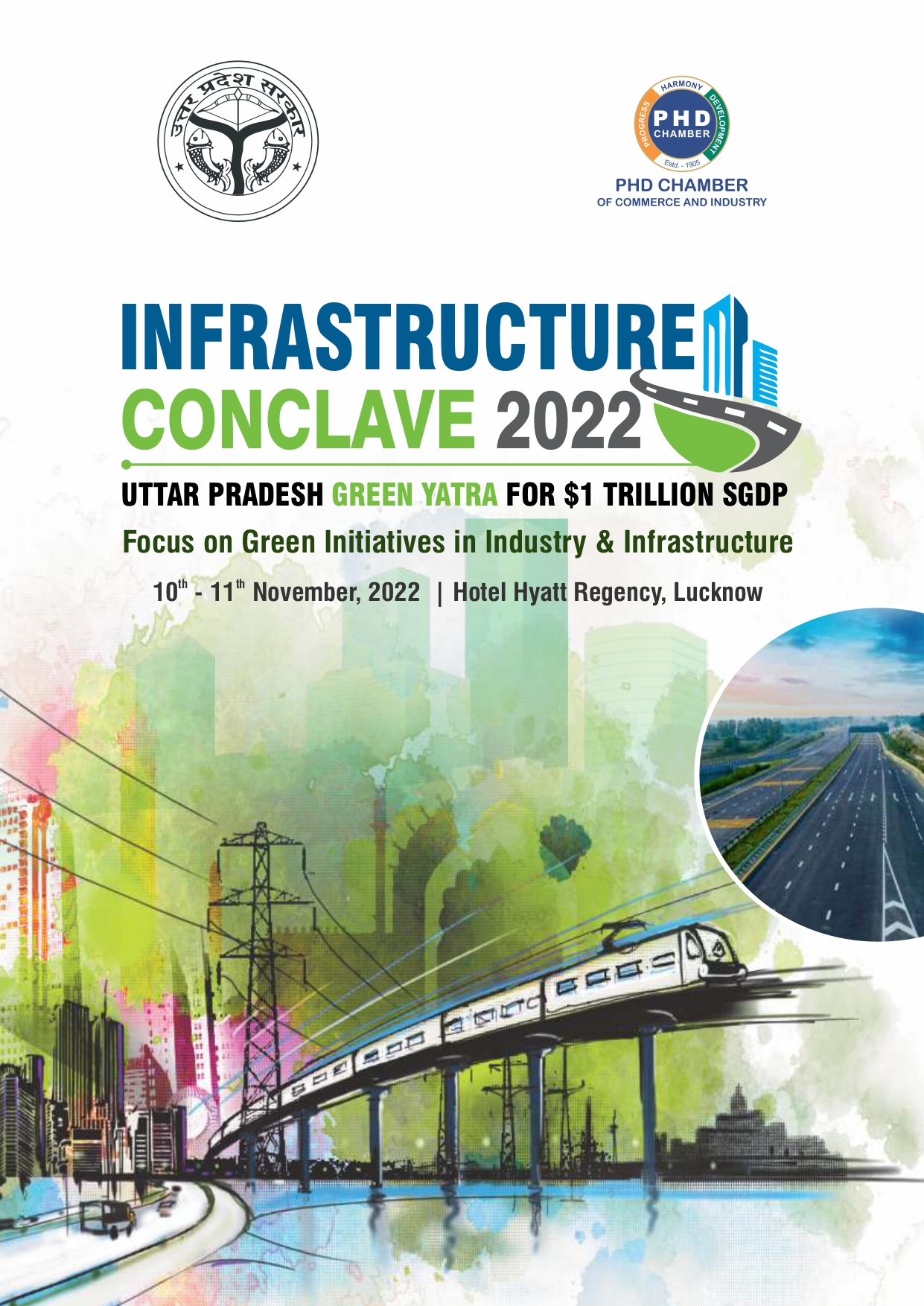 PHDCCI INFRASTRUCTURE CONCLAVE 2022 UTTAR PRADESH GREEN YATRA FOR $1 ...