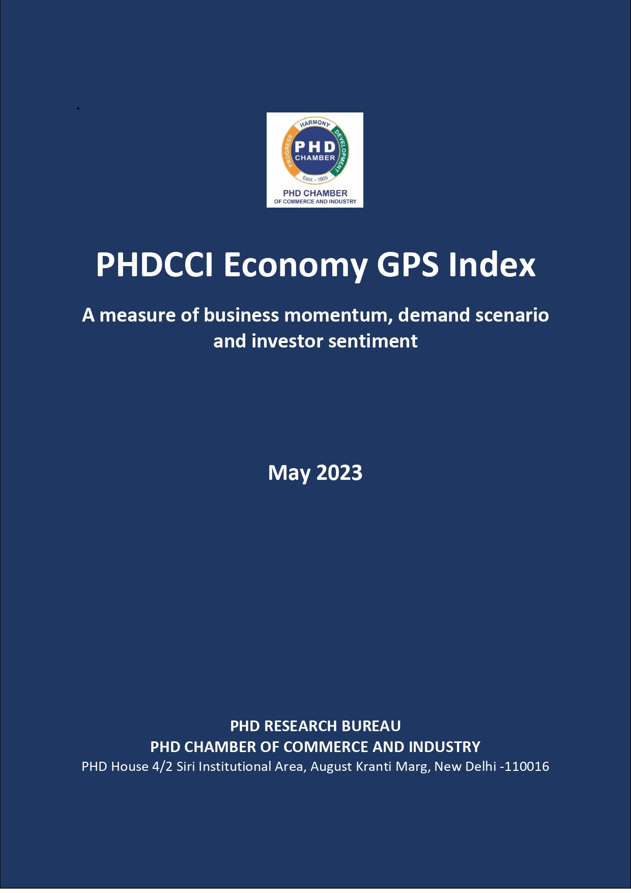 PHDCCI Economy GPS Index PHDCCI - May 2023 - PHD Chamber