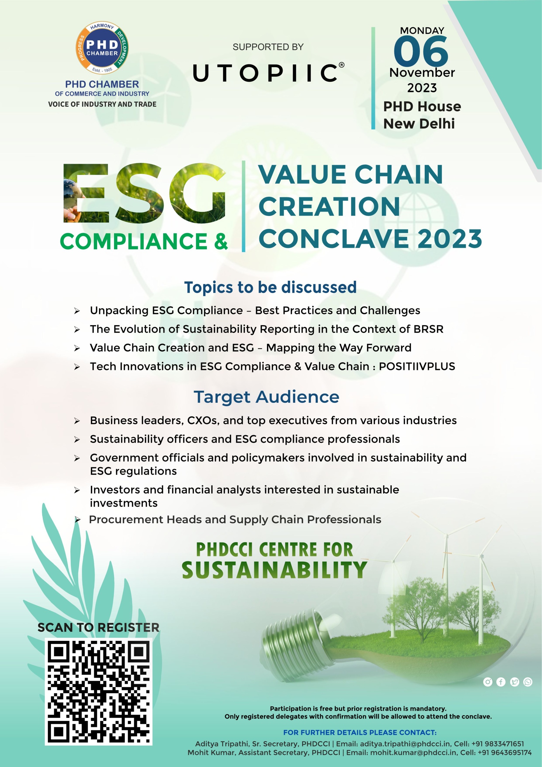 ESG Compliance and Value Chain Creation Conclave - PHD Chamber