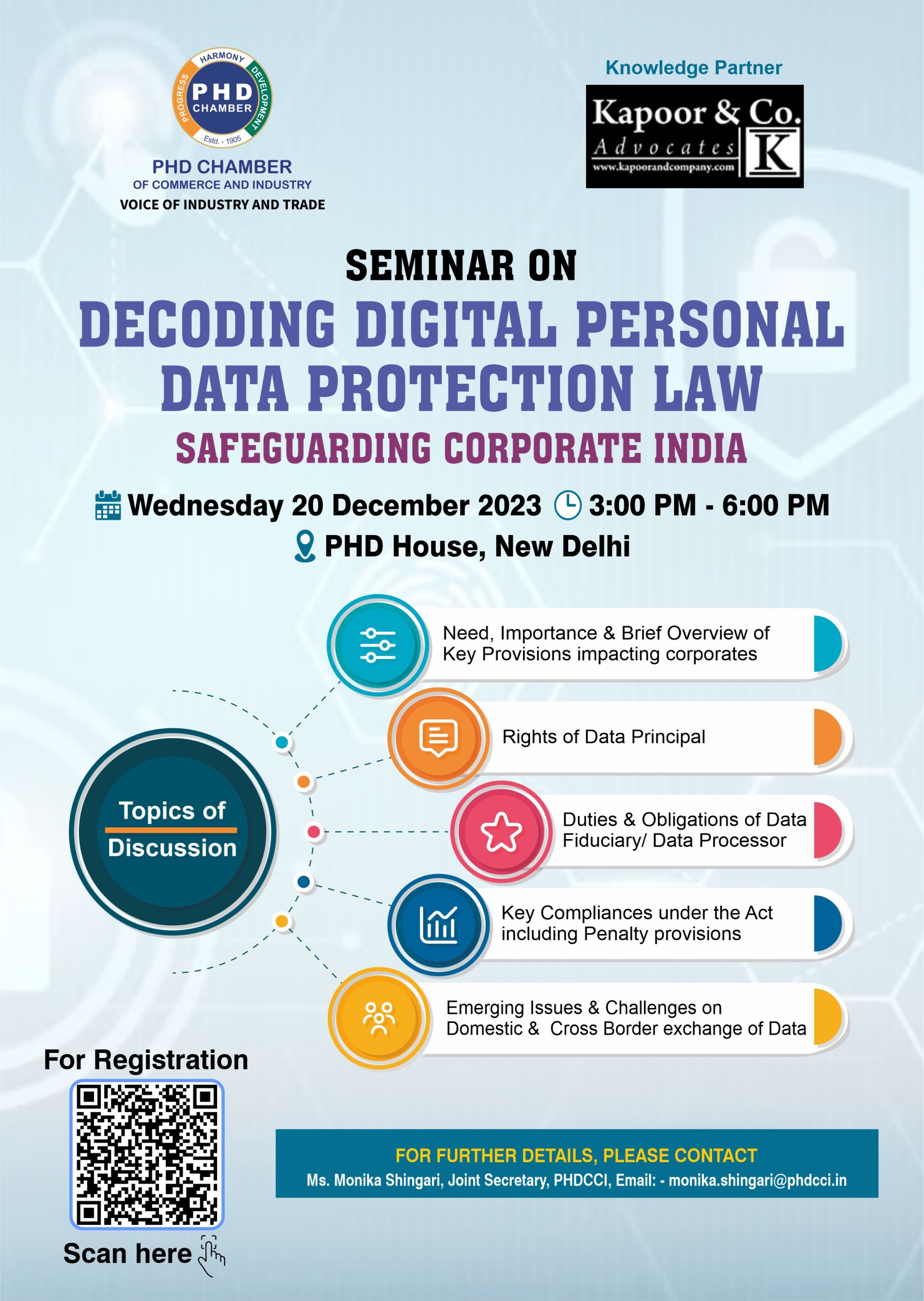 Seminar on Decoding Digital Personal Data Protection Law: Safeguarding ...