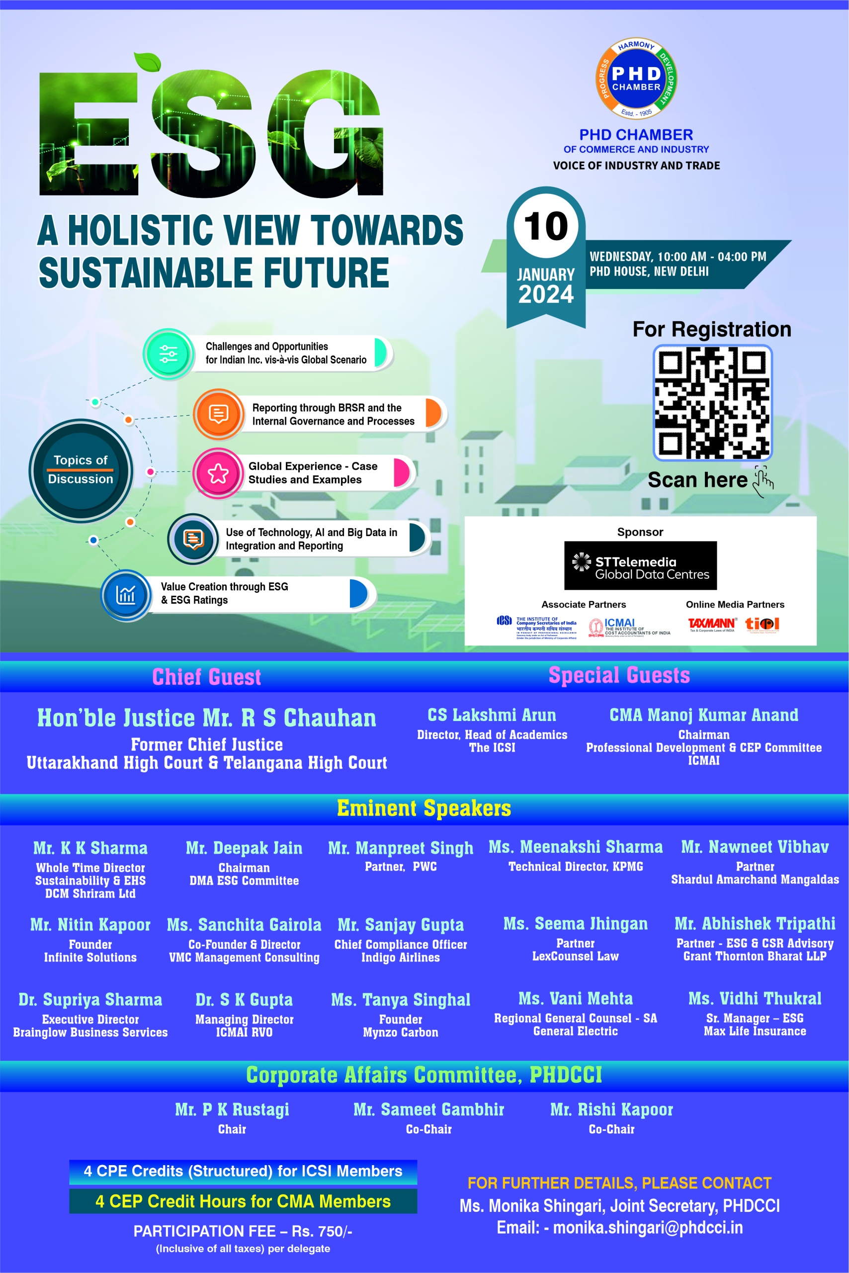 Conference on ESG: A Holistic View towards Sustainable Future - PHD Chamber