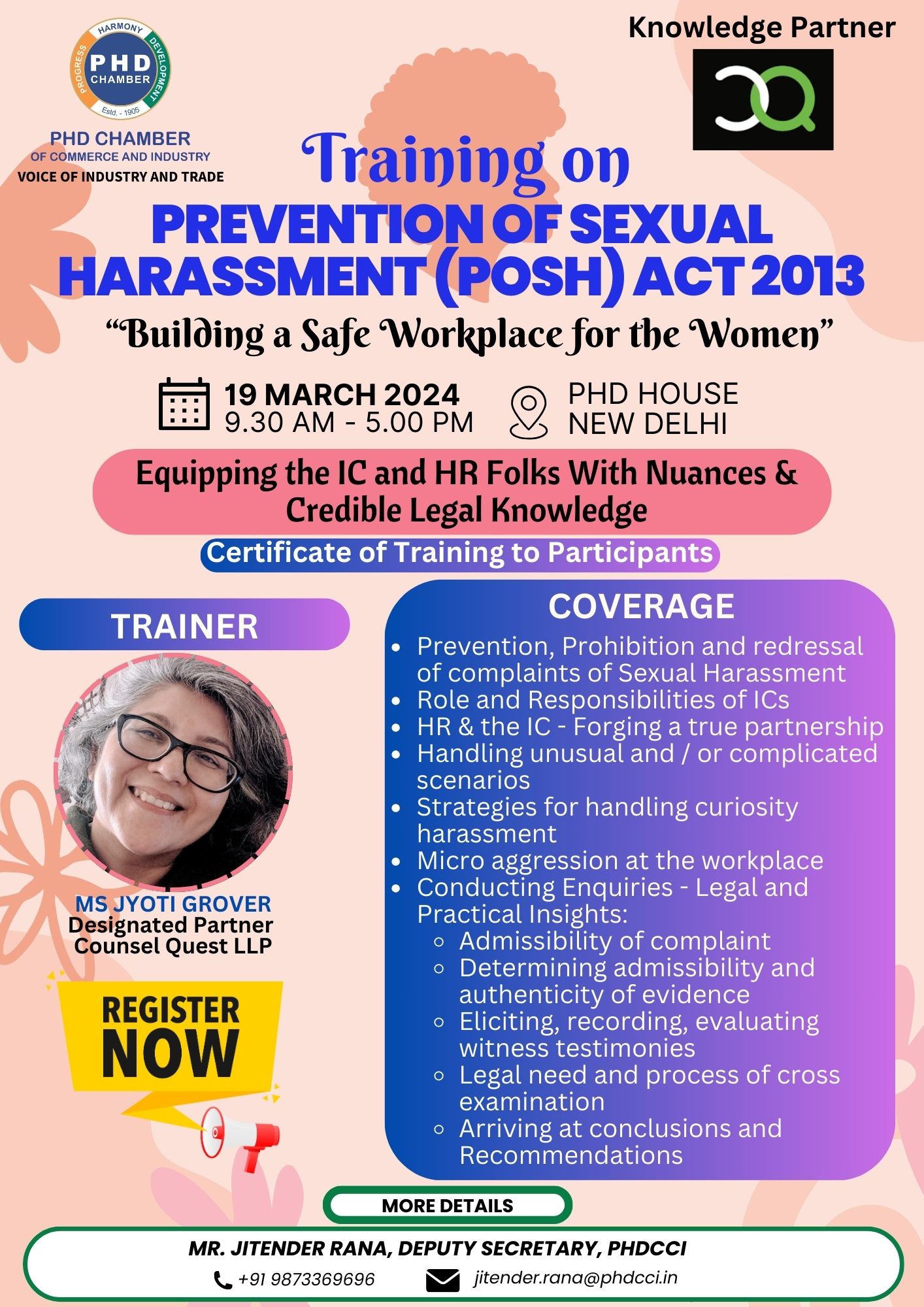 Training on Prevention of Sexual Harassment (POSH) Act - Building a ...