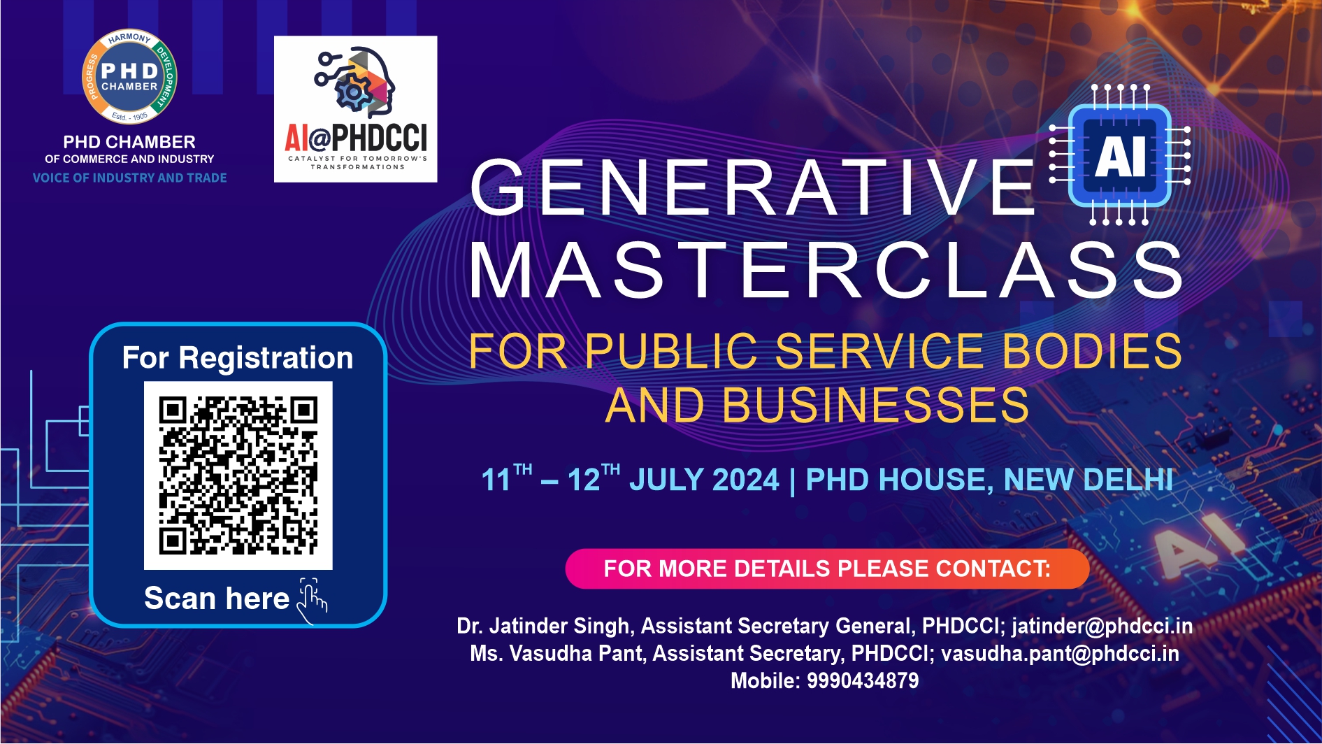 Generative AI Masterclass for Public Service Bodies & Businesses - PHD Chamber