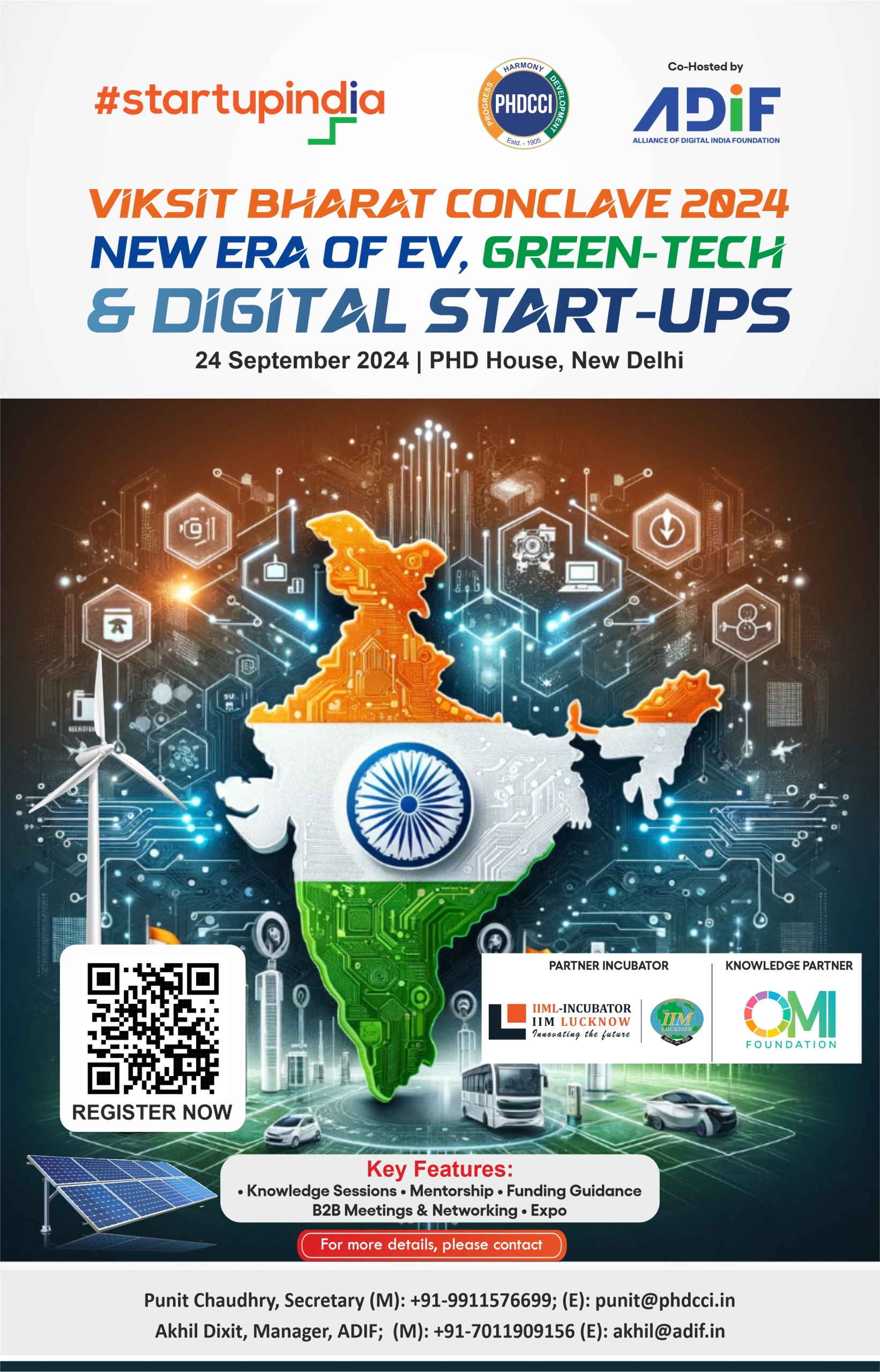 Viksit Bharat Conclave 2024: New Era of EV, Green - Tech & Digital Startups - PHD Chamber