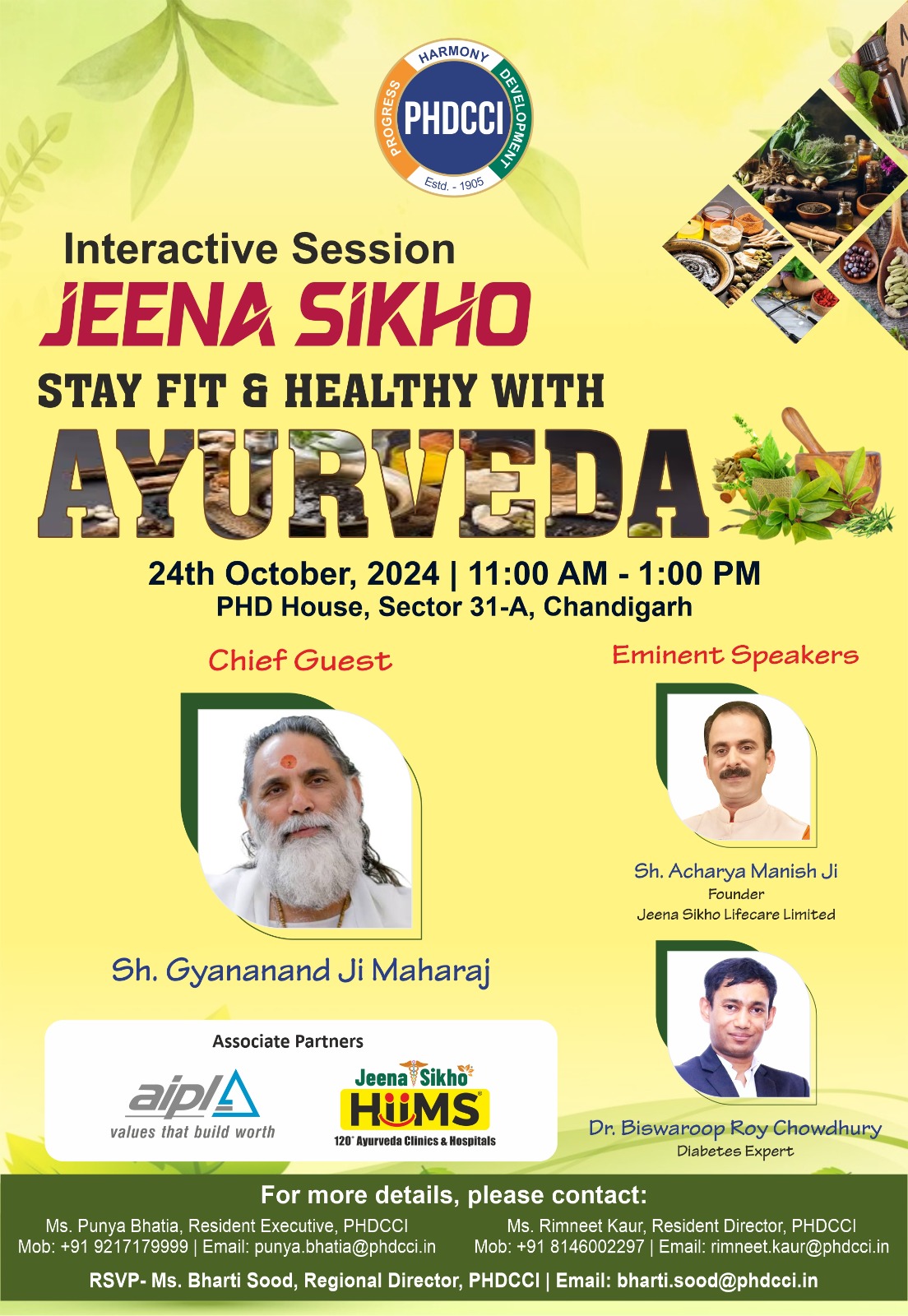 Interactive session on Jeena Sikho: Stay Fit & Healthy with Ayurveda ...
