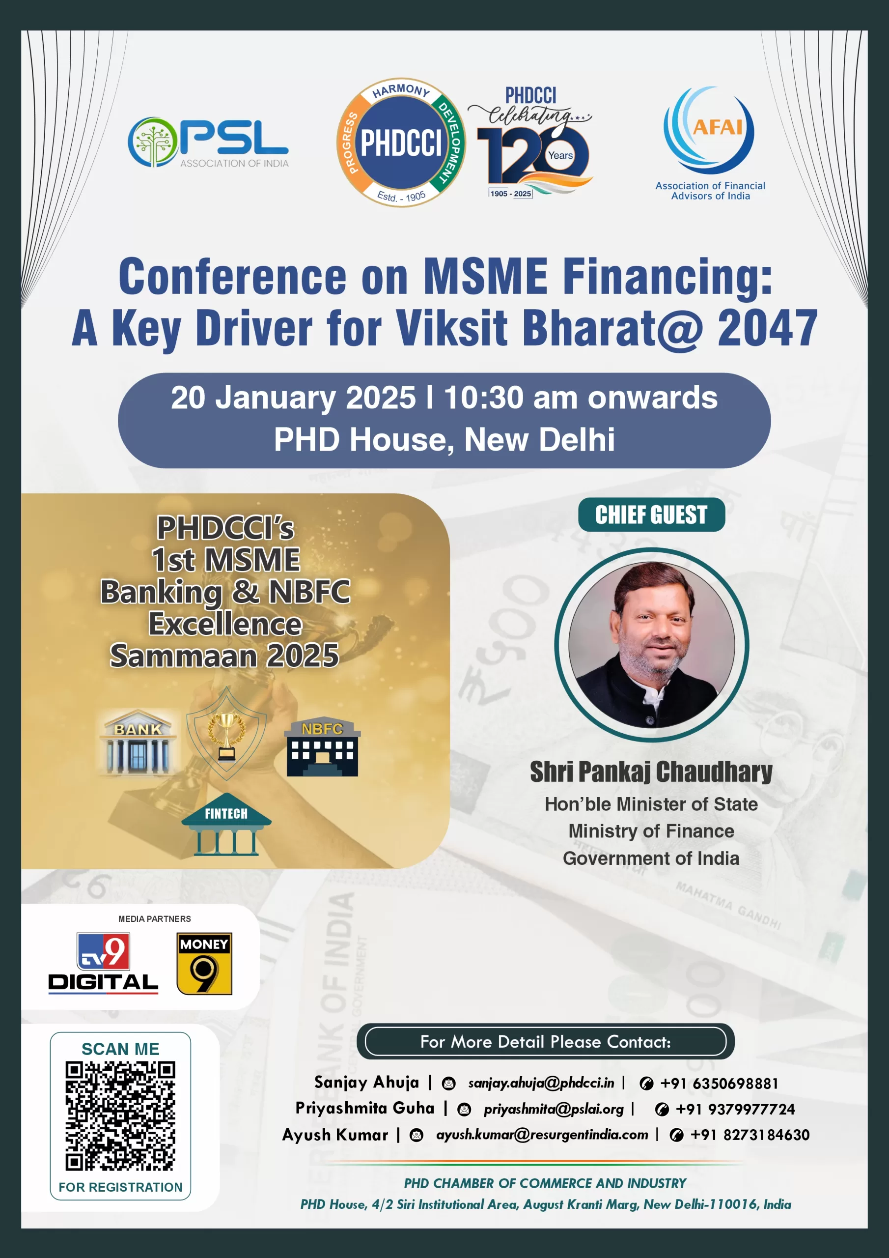 Conference on MSME Financing: A Key Driver for Viksit Bharat@ 2047 ...