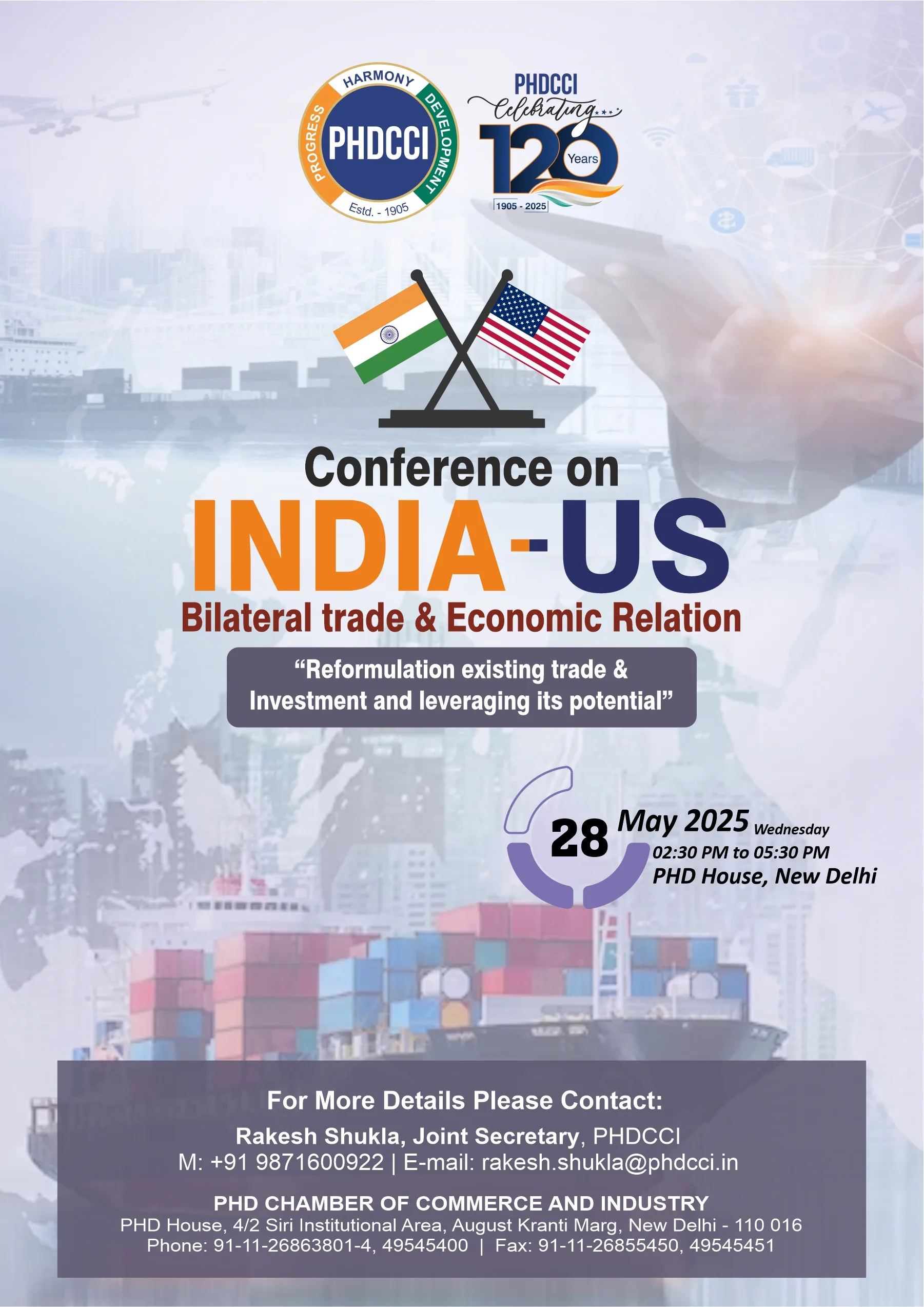 Conference on India-US Bilateral Trade & Economic Relation ...